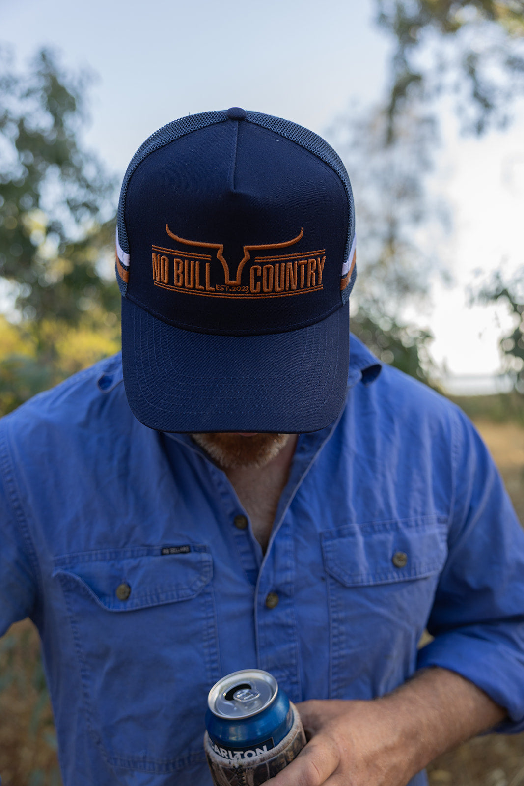DONOVAN TRUCKER CAP NAVY – No Bull Country
